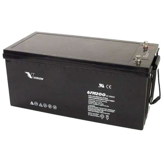 VISION DEEP CYCLE AGM BATTERY, 12V, 200AH – TecAfrica Solutions