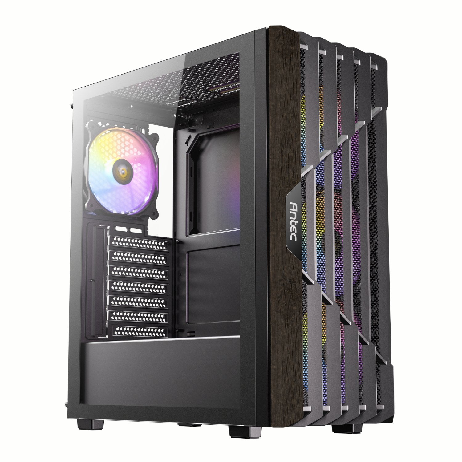 Antec AX63 Wood ARGB ATX Mid Tower Gaming Chassis - Black – TecAfrica ...