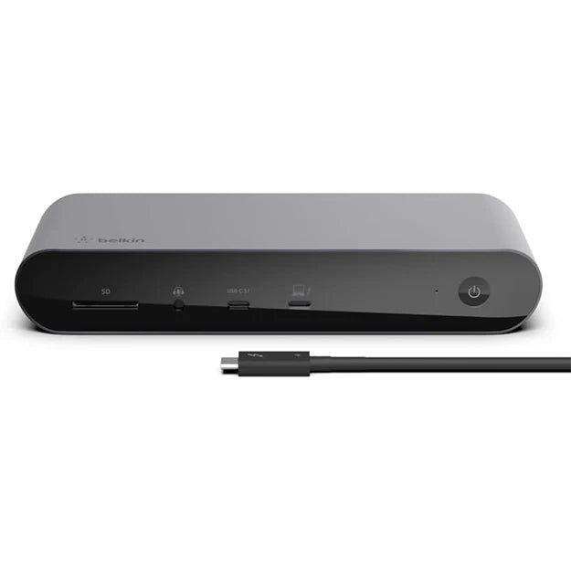Belkin Connect Pro 12-In-1 Thunderbolt 4 Docking Station - Grey ...