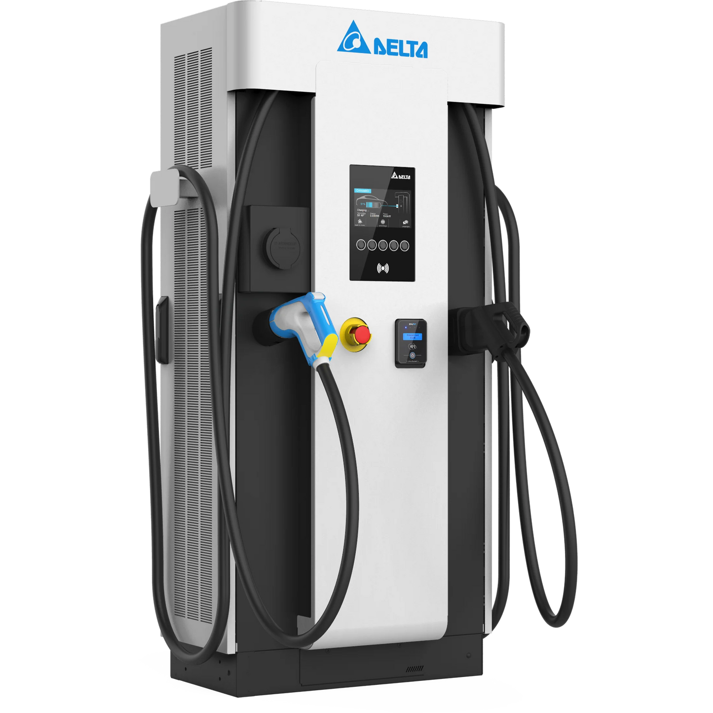 Delta EV Fast charger, 100kW, 920VDC, 2xCCS2 guns – TecAfrica Solutions