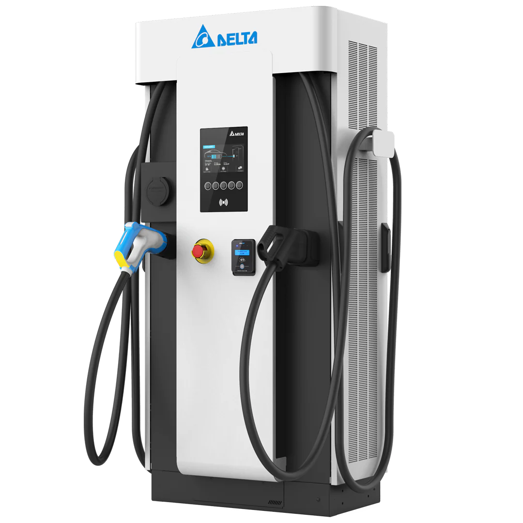 Delta EV Fast charger, 50kW, 920VDC, 2xCCS2 guns – TecAfrica Solutions