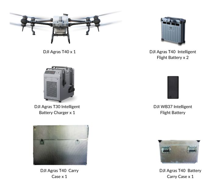 DJI AGRAS T40 Agricultural Drone - Ready to Fly Kit BUNDLE – TecAfrica ...