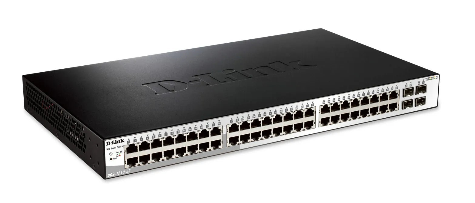 D-Link 48-Port 10/100/1000Mbps with 4 Combo SFP Smart Switch ...